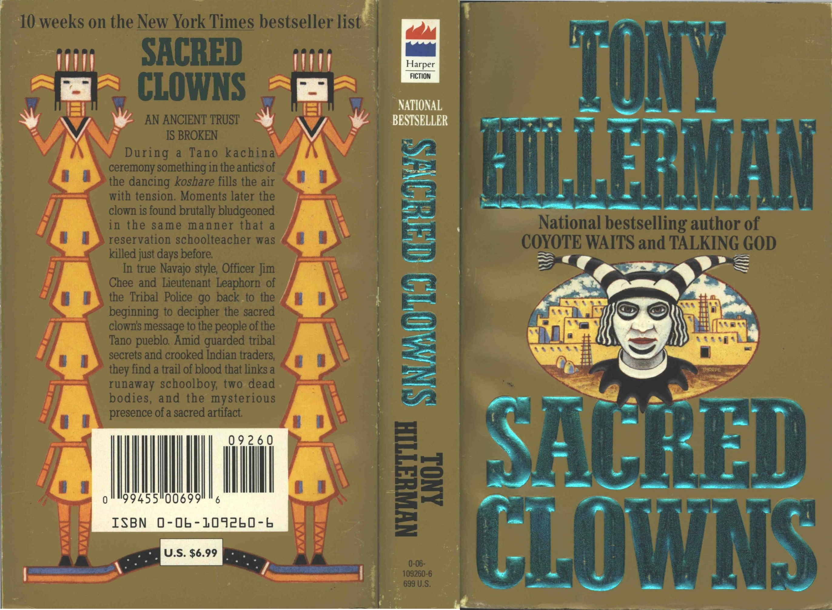 Sacred Clowns [Harper Paperbacks, paperback, 1994] | The Tony Hillerman ...